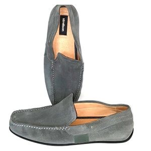 Strellson | Shoes | Strellson Blue Gray Mens Loafers Leather Sz 43 ...